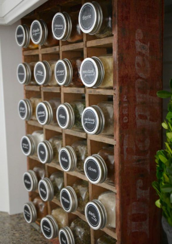37 Easy DIY Spice Storage Ideas - Citchen